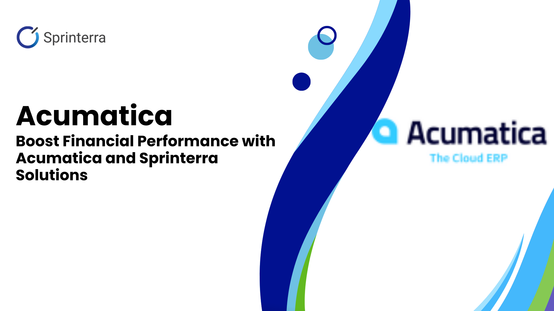 Financial Performance with Acumatica and Sprinterra Solutions