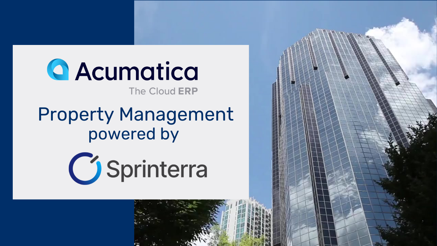 Sprinterra Property Management for Acumatica | Modern Solutions
